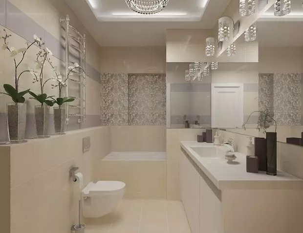 Foto: Kamar Mandi Gaya Gaya modern modern, apartemen cilik, kamar interior, tips, mirrors - foto