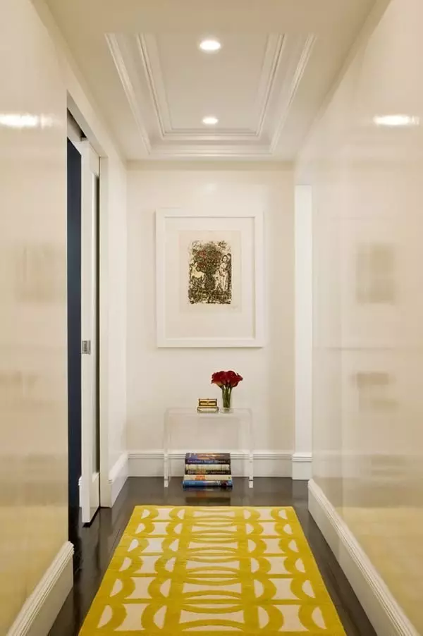 Foto: Hall ing gaya Provence lan negara, apartemen ukuran cilik, interior kamar, tips, mirrors - foto