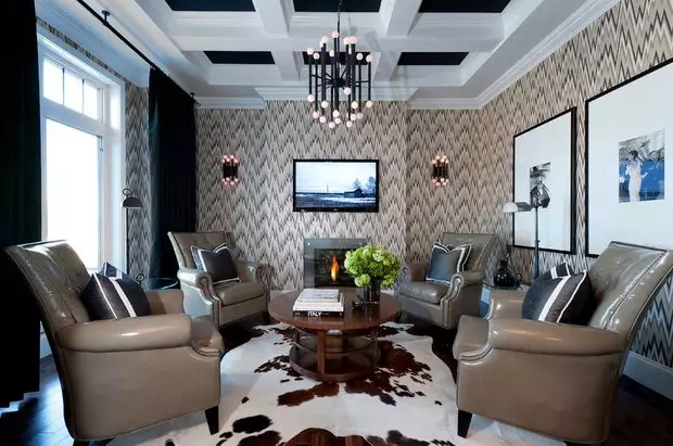 Picha: Eclectic style Living Room, Mapenzi ya ndani, Nyumba, Mapambo ya Nyumbani, Nguo - Picha