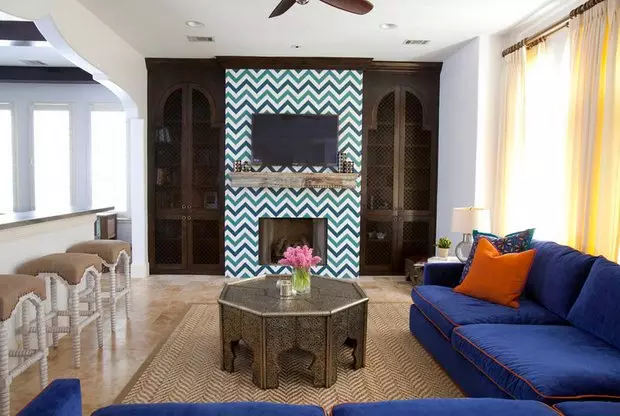 Picha: Eclectic style Living Room, Mapenzi ya ndani, Nyumba, Mapambo ya Nyumbani, Nguo - Picha