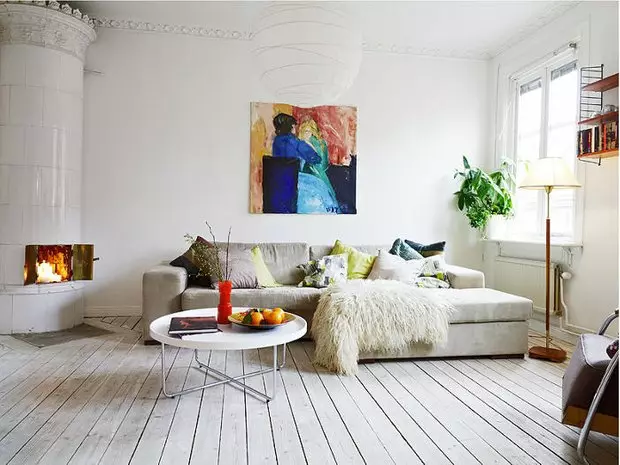 Photo: séjour en style scandinave, moderne, style de vie, astuces - photo