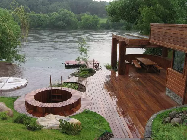 Foto: balkon, terras in stijl, landschap, levensstijl - foto