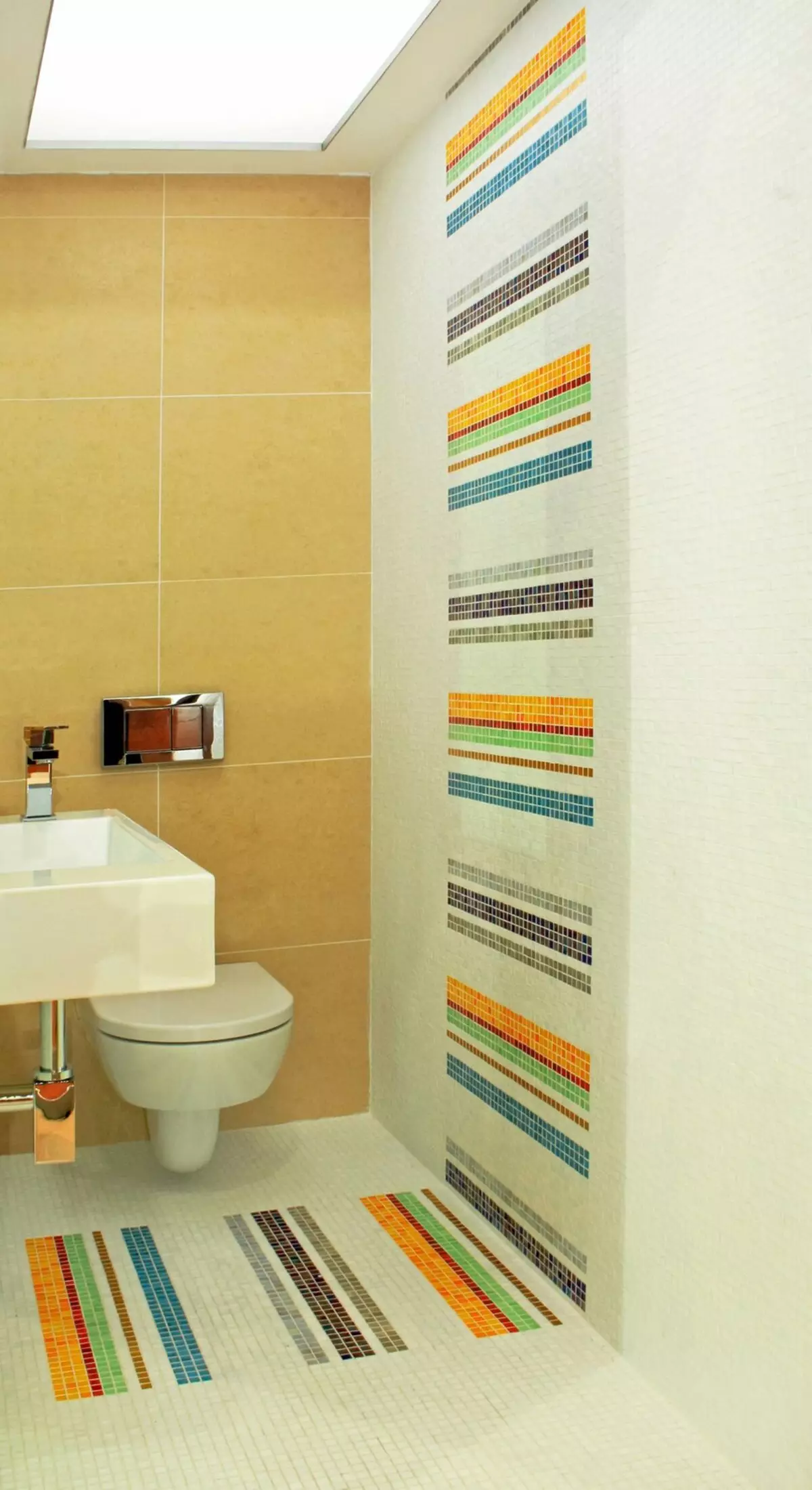 Foto: Baño en el estilo de la moderna, decoración interior, apartamento pequeño, apartamento, color en el interior, estilo de vida, consejos - Foto