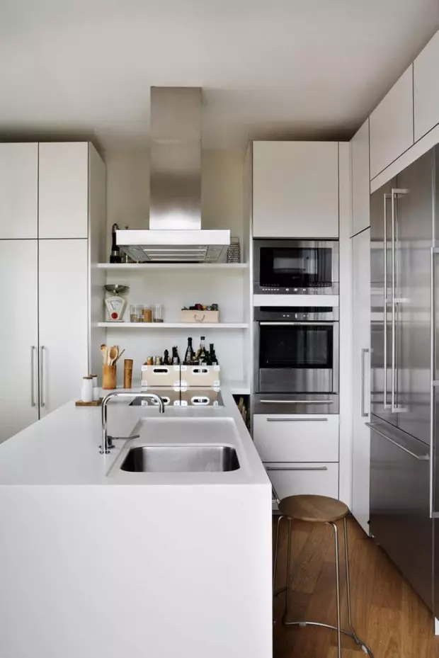 Foto: keuken en eetkamer in loft stijl, modern, eclectisch, appartement, huizen en appartementen, minimalisme - foto