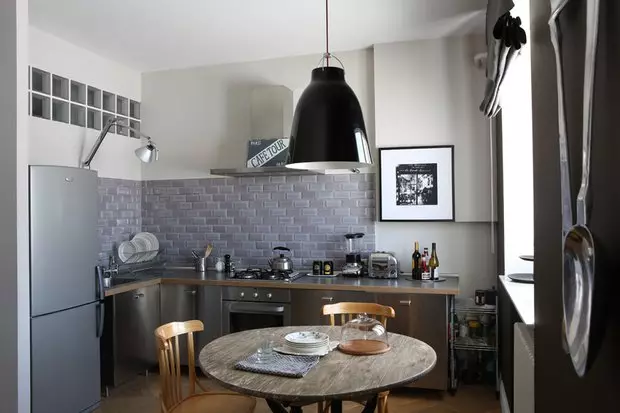 Foto: Keuken en eetkamer in moderne stijl, klein appartement, appartement, huizen en appartementen, IKEA - Foto