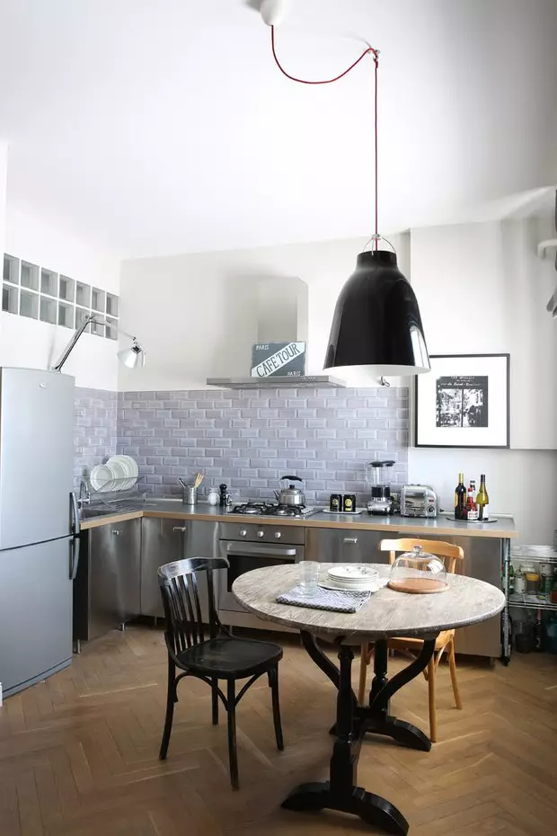 Foto: Keuken en eetkamer in moderne stijl, klein appartement, appartement, huizen en appartementen, IKEA - Foto