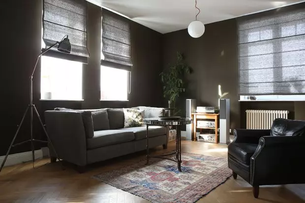 Foto: Woonkamer in moderne stijl, klein appartement, appartement, huizen en appartementen, IKEA - Foto