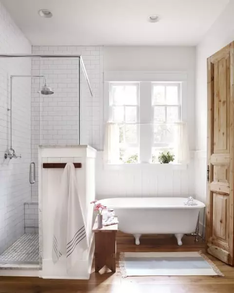 Photo: Bathroom in Scandinavian style, interior decor, house - Photo